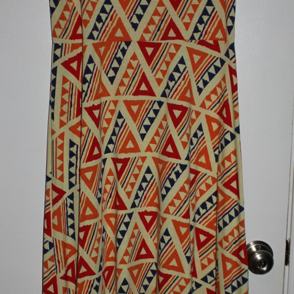 LuLaRoe | Dresses | Xl Lularoe Llr Ana Maxi Dress Half Sleeves | Poshmark
